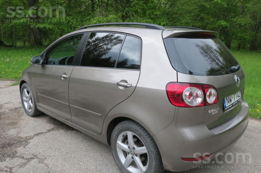 Pelēks Volkswagen Golf Plus 2009 Liepāja, ar dzinēja tilpumu 1.60 L un nobraukumu 95 tūkst. km par 4600 €, foto 7 vietnē AUTOMOTO.COM.LV