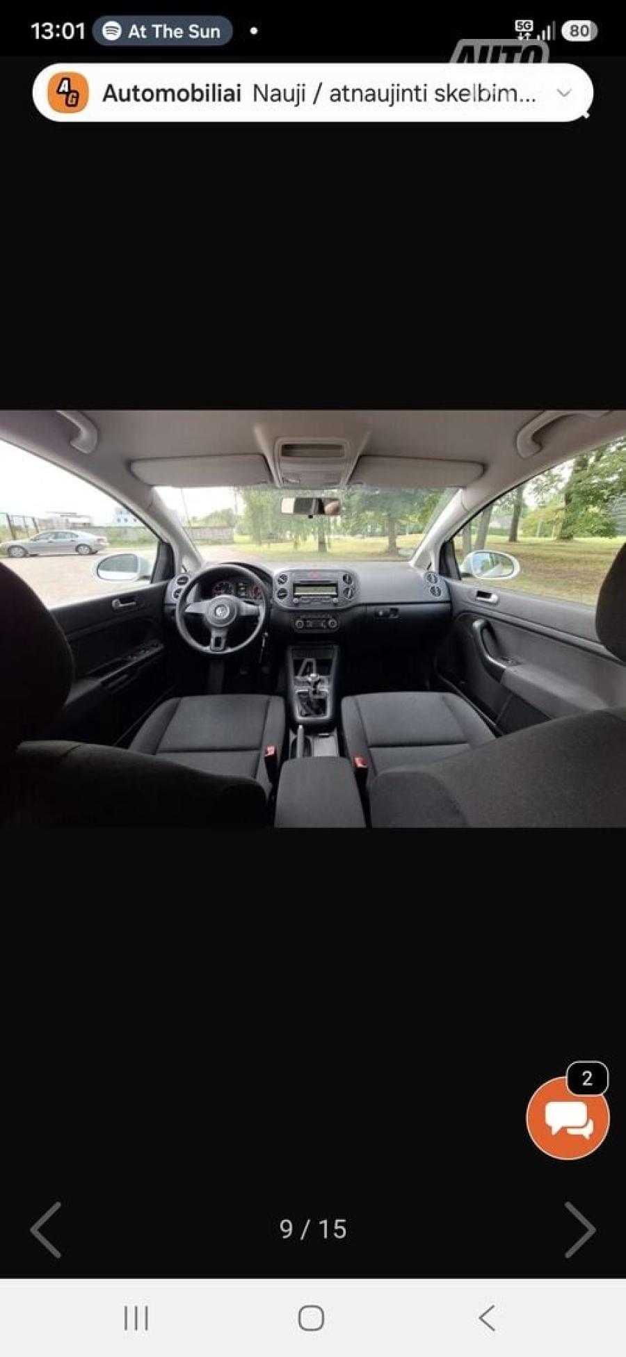 Balts Volkswagen Golf Plus 2009 Ukmergė, ar dzinēja tilpumu 2.00 L un nobraukumu 308 tūkst. km par 3600 €, foto 9 vietnē AUTOMOTO.COM.LV