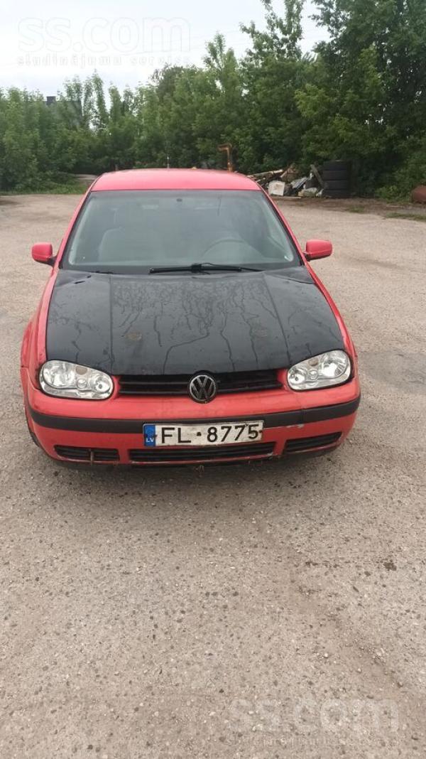 Sarkans Volkswagen Golf 1998 Jelgava, ar dzinēja tilpumu 1.90 L un nobraukumu 560 tūkst. km par 350 €, foto 1 vietnē AUTOMOTO.COM.LV