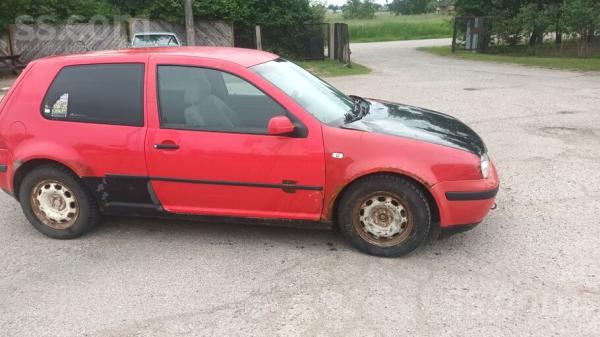 Sarkans Volkswagen Golf 1998 Jelgava, ar dzinēja tilpumu 1.90 L un nobraukumu 560 tūkst. km par 350 €, foto 2 vietnē AUTOMOTO.COM.LV