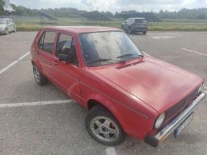 Sarkans Volkswagen Golf 1979 Mažeikiai, ar dzinēja tilpumu 1.57 L un nobraukumu 360 tūkst. km par 3500 €, foto  vietnē AUTOMOTO.COM.LV