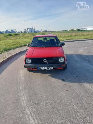Red Volkswagen Golf 1984 in Klaipeda, with an engine capacity of 1.60 L and mileage of 168 thousand km for 800 €, photo  on AUTOMOTO.COM.LV