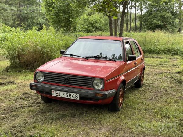 Sarkans Volkswagen Golf 1989 Rīga, ar dzinēja tilpumu 1.80 L un nobraukumu 266 tūkst. km par 2100 €, foto 1 vietnē AUTOMOTO.COM.LV