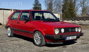 Sarkans Volkswagen Golf 1989 Rīga, ar dzinēja tilpumu 1.90 L un nobraukumu 277 tūkst. km par 2800 €, foto 3 vietnē AUTOMOTO.COM.LV