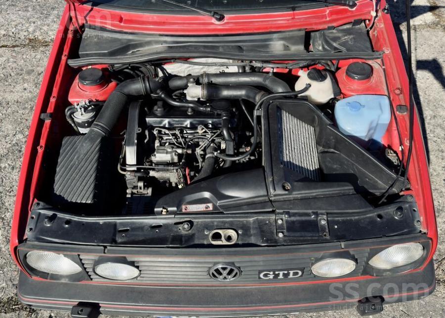 Sarkans Volkswagen Golf 1989 Rīga, ar dzinēja tilpumu 1.90 L un nobraukumu 277 tūkst. km par 2800 €, foto 5 vietnē AUTOMOTO.COM.LV