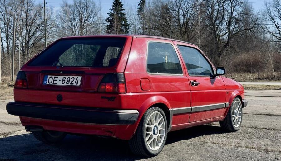 Sarkans Volkswagen Golf 1989 Rīga, ar dzinēja tilpumu 1.90 L un nobraukumu 277 tūkst. km par 2800 €, foto 6 vietnē AUTOMOTO.COM.LV