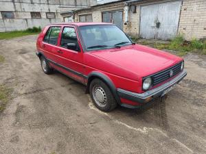 Sarkans Volkswagen Golf 1989 Druskininkai, ar dzinēja tilpumu 1.60 L un nobraukumu 270 tūkst. km par 600 €, foto 3 vietnē AUTOMOTO.COM.LV
