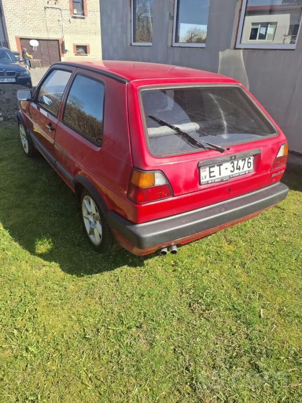 Red Volkswagen Golf 1990 in Bauska, with an engine capacity of 1.30 L and mileage of 224 thousand km for 1100 €, photo 2 on AUTOMOTO.COM.LV
