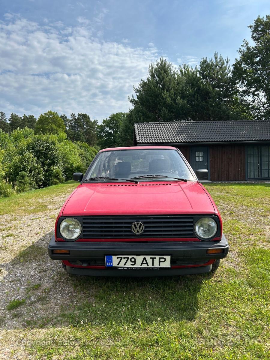 Sarkans Volkswagen Golf 1991 Tallina, ar dzinēja tilpumu 1.30 L un nobraukumu 222 tūkst. km par 1500 €, foto 3 vietnē AUTOMOTO.COM.LV