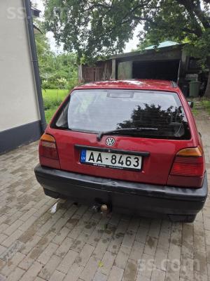 Sarkans Volkswagen Golf 1994 Rīga, ar dzinēja tilpumu 1.90 L un nobraukumu 104 tūkst. km par 1500 €, foto 6 vietnē AUTOMOTO.COM.LV