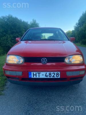Red Volkswagen Golf 1995 in Balvi, with an engine capacity of 1.90 L and mileage of 285 thousand km for 1750 €, photo 16 on AUTOMOTO.COM.LV