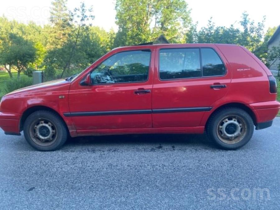 Red Volkswagen Golf 1995 in Balvi, with an engine capacity of 1.90 L and mileage of 285 thousand km for 1750 €, photo 21 on AUTOMOTO.COM.LV