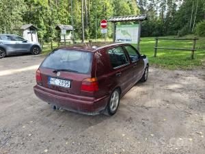 Sarkans Volkswagen Golf 1997 Ogre, ar dzinēja tilpumu 1.80 L un nobraukumu 163 tūkst. km par 400 €, foto 5 vietnē AUTOMOTO.COM.LV