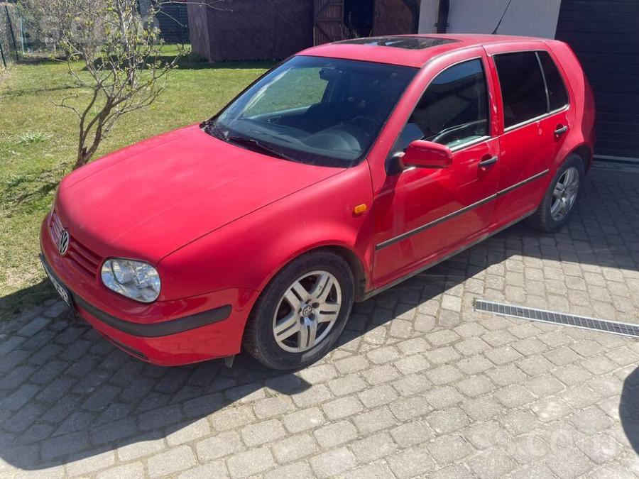 Sarkans Volkswagen Golf 1998 Ogre, ar dzinēja tilpumu 1.60 L un nobraukumu 243 tūkst. km par 500 €, foto 1 vietnē AUTOMOTO.COM.LV