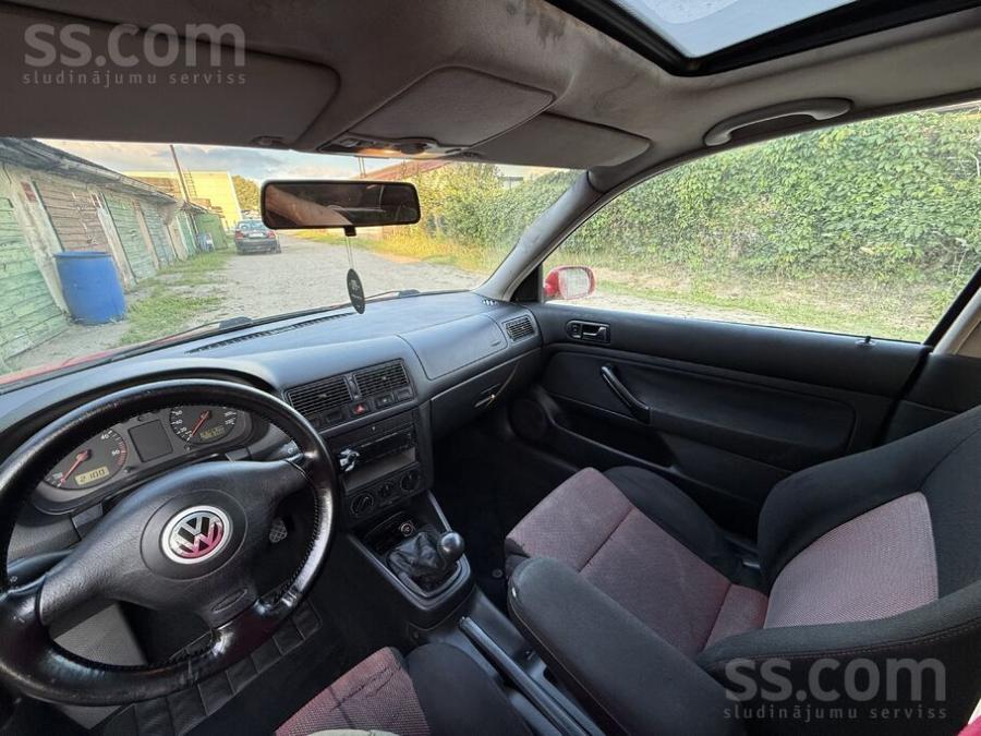 Sarkans Volkswagen Golf 1998 Limbaži, ar dzinēja tilpumu 1.90 L un nobraukumu 378 tūkst. km par 1250 €, foto 6 vietnē AUTOMOTO.COM.LV