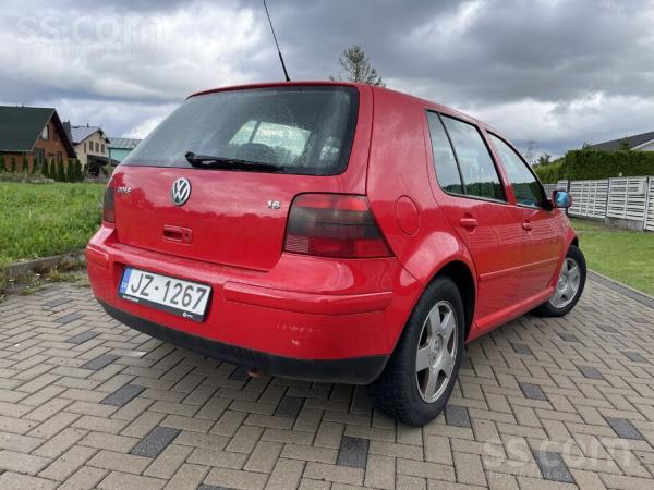 Sarkans Volkswagen Golf 1998 Rīga, ar dzinēja tilpumu 1.60 L un nobraukumu 274 tūkst. km par 1850 €, foto 5 vietnē AUTOMOTO.COM.LV