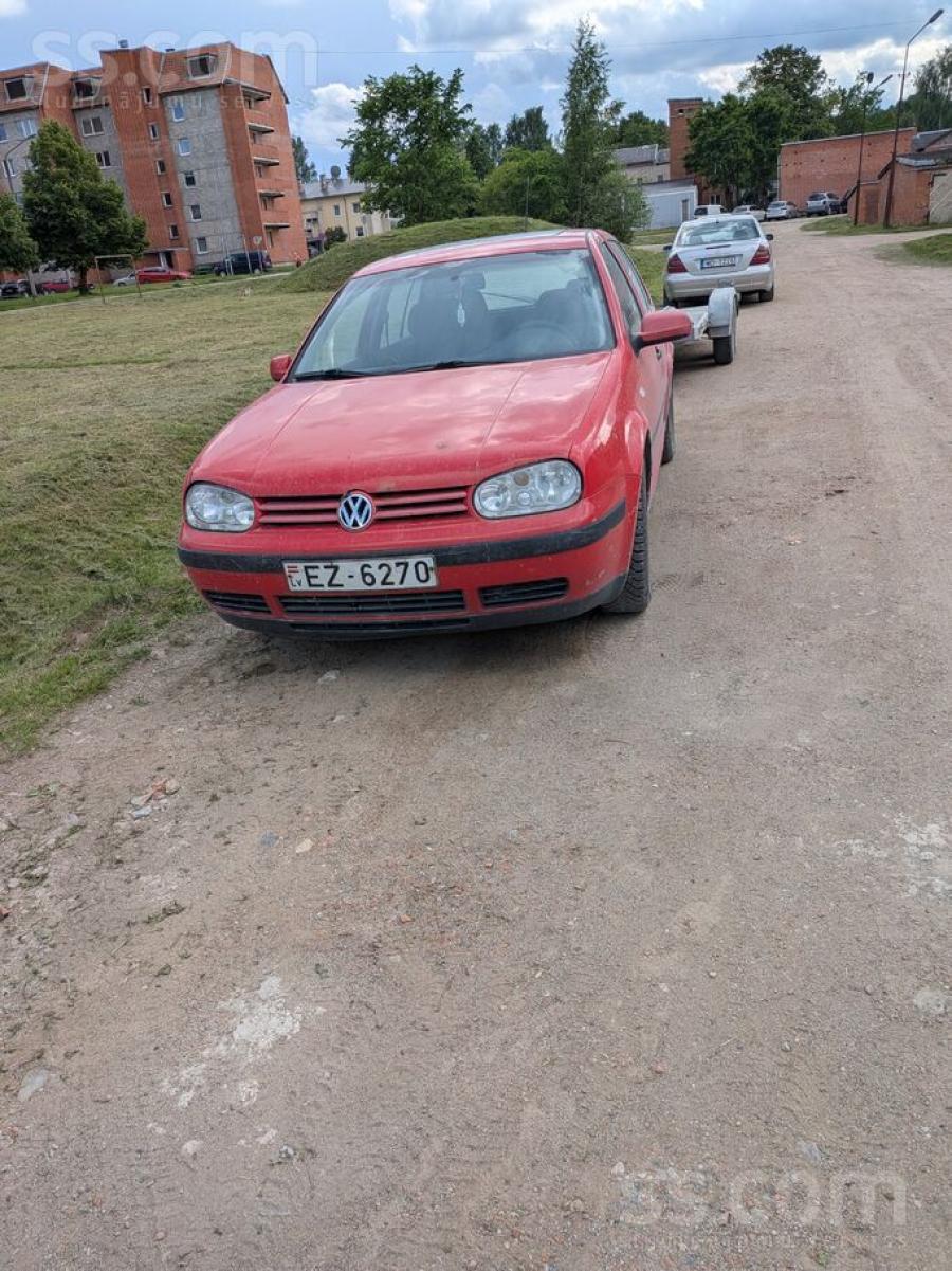 Red Volkswagen Golf 1999 in Cesis, with an engine capacity of 1.90 L and mileage of 361 thousand km for 820 €, photo 1 on AUTOMOTO.COM.LV