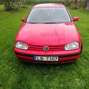 Red Volkswagen Golf 1999 in Gulbene, with an engine capacity of 1.40 L and mileage of 252 thousand km for 700 €, photo  on AUTOMOTO.COM.LV