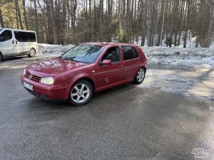 Sarkans Volkswagen Golf 2002 Anykščiai, ar dzinēja tilpumu 1.90 L un nobraukumu 346 tūkst. km par 450 €, foto  vietnē AUTOMOTO.COM.LV
