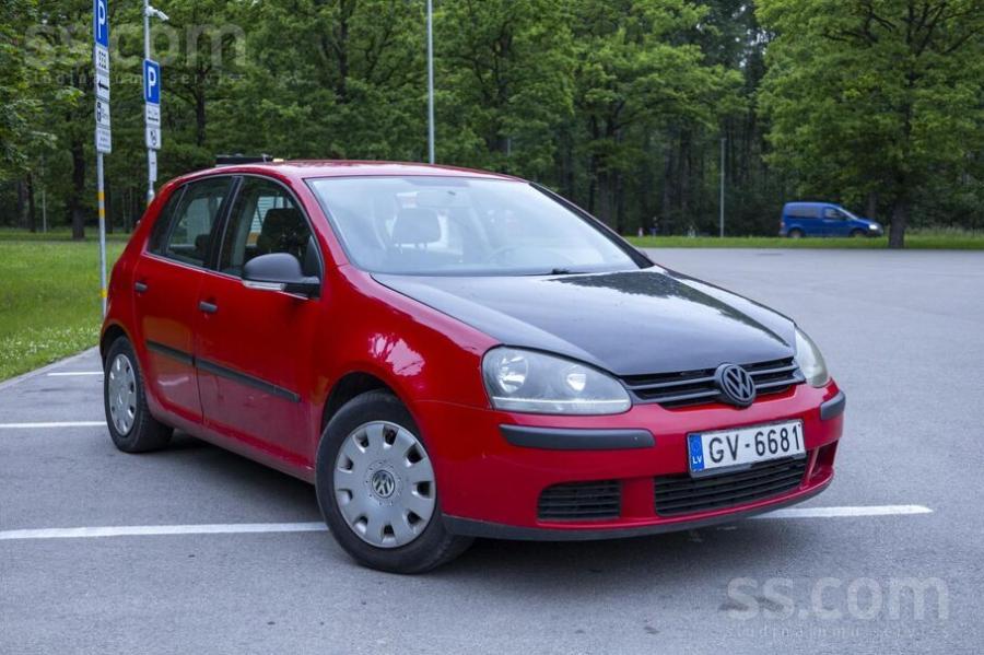 Red Volkswagen Golf 2007 in Jelgava, with an engine capacity of 1.60 L and mileage of 29 thousand km for 1200 €, photo 1 on AUTOMOTO.COM.LV