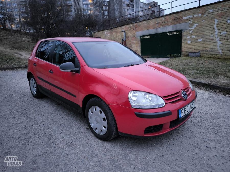 Sarkans Volkswagen Golf 2008 Viļņa, ar dzinēja tilpumu 1.90 L un nobraukumu 350 tūkst. km par 850 €, foto 5 vietnē AUTOMOTO.COM.LV