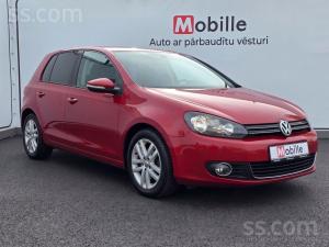 Red Volkswagen Golf 2009 in Riga, with an engine capacity of 2.00 L and mileage of 278 thousand km for 4750 €, photo  on AUTOMOTO.COM.LV