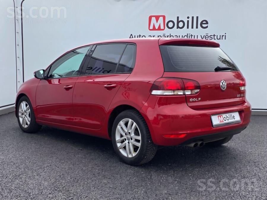 Red Volkswagen Golf 2009 in Riga, with an engine capacity of 2.00 L and mileage of 278 thousand km for 4750 €, photo 5 on AUTOMOTO.COM.LV