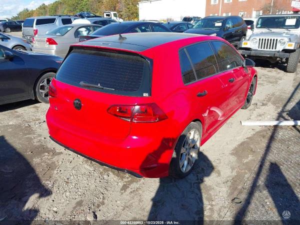 Red Volkswagen Golf 2016 in Vilnius, with an engine capacity of 1.98 L and mileage of 229 thousand km for 8500 €, photo 4 on AUTOMOTO.COM.LV