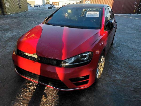 Red Volkswagen Golf 2016 in Vilnius, with an engine capacity of 1.98 L and mileage of 229 thousand km for 8500 €, photo 3 on AUTOMOTO.COM.LV
