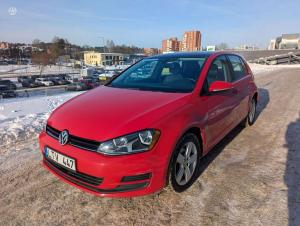 Red Volkswagen Golf 2017 in Vilnius, with an engine capacity of 1.80 L and mileage of 121 thousand km for 9200 €, photo 8 on AUTOMOTO.COM.LV