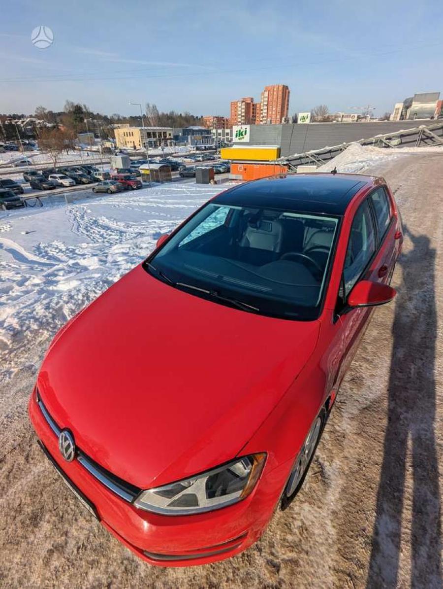 Red Volkswagen Golf 2017 in Vilnius, with an engine capacity of 1.80 L and mileage of 121 thousand km for 9200 €, photo 11 on AUTOMOTO.COM.LV