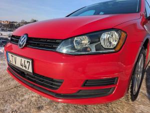 Red Volkswagen Golf 2017 in Vilnius, with an engine capacity of 1.80 L and mileage of 121 thousand km for 9200 €, photo 26 on AUTOMOTO.COM.LV
