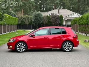 Red Volkswagen Golf 2017 in Riga, with an engine capacity of 1.40 L and mileage of 174 thousand km for 10290 €, photo 7 on AUTOMOTO.COM.LV