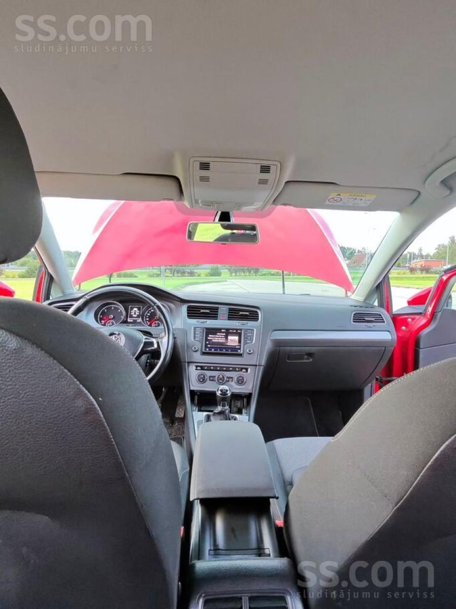 Sarkans Volkswagen Golf 2017 Ogre, ar dzinēja tilpumu 1.60 L un nobraukumu 243 tūkst. km par 5990 €, foto 12 vietnē AUTOMOTO.COM.LV