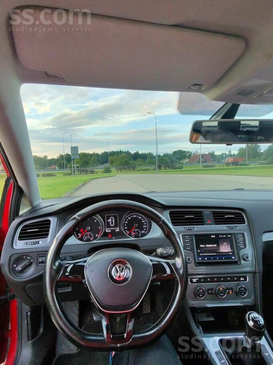 Sarkans Volkswagen Golf 2017 Ogre, ar dzinēja tilpumu 1.60 L un nobraukumu 243 tūkst. km par 5990 €, foto 13 vietnē AUTOMOTO.COM.LV