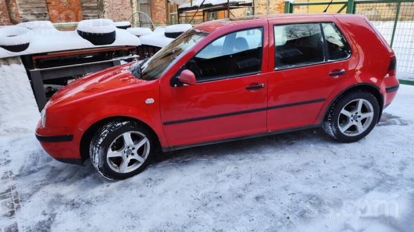 Sarkans Volkswagen Golf 1999 Limbaži, ar dzinēja tilpumu 1.90 L un nobraukumu 360 tūkst. km par 350 €, foto 1 vietnē AUTOMOTO.COM.LV