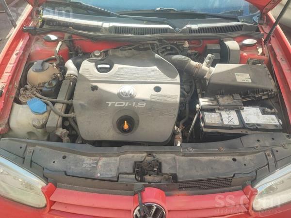 Sarkans Volkswagen Golf 1999 Limbaži, ar dzinēja tilpumu 1.90 L un nobraukumu 360 tūkst. km par 350 €, foto 4 vietnē AUTOMOTO.COM.LV