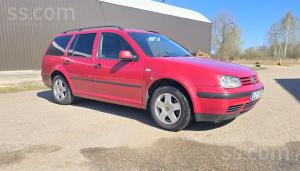 Red Volkswagen Golf 2000 in Jekabpils, with an engine capacity of 1.90 L and mileage of 279 thousand km for 1550 €, photo 3 on AUTOMOTO.COM.LV