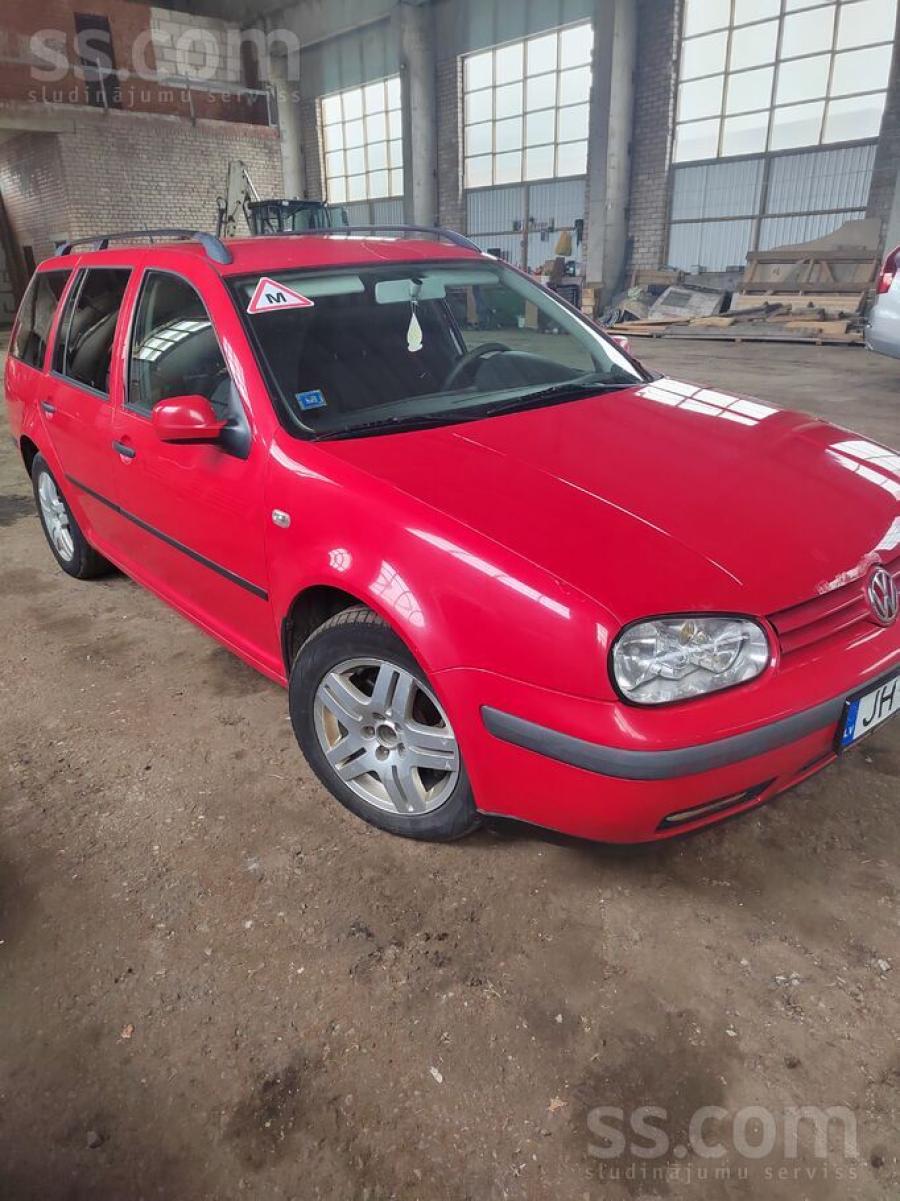 Sarkans Volkswagen Golf 2001 Ludza, ar dzinēja tilpumu 1.90 L un nobraukumu 439 tūkst. km par 1099 €, foto 1 vietnē AUTOMOTO.COM.LV