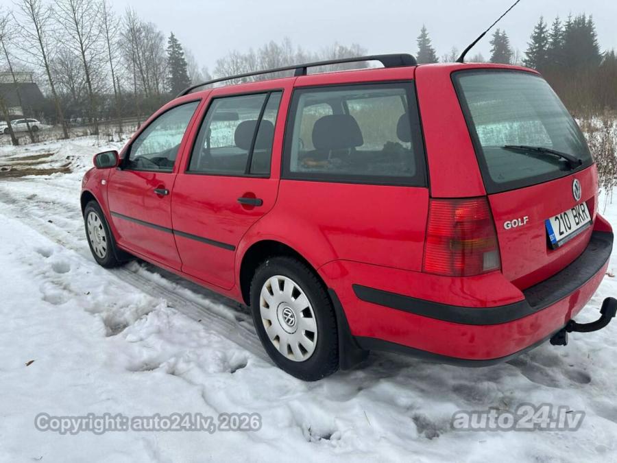 Red Volkswagen Golf 2002 in Voru, with an engine capacity of 1.90 L and mileage of 348 thousand km for 2490 €, photo 6 on AUTOMOTO.COM.LV