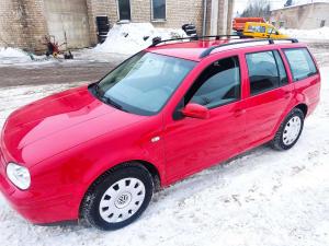 Red Volkswagen Golf 2003 in Utena, with an engine capacity of 1.90 L and mileage of 297 thousand km for 1850 €, photo 3 on AUTOMOTO.COM.LV