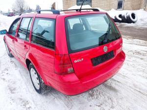 Red Volkswagen Golf 2003 in Utena, with an engine capacity of 1.90 L and mileage of 297 thousand km for 1850 €, photo 6 on AUTOMOTO.COM.LV