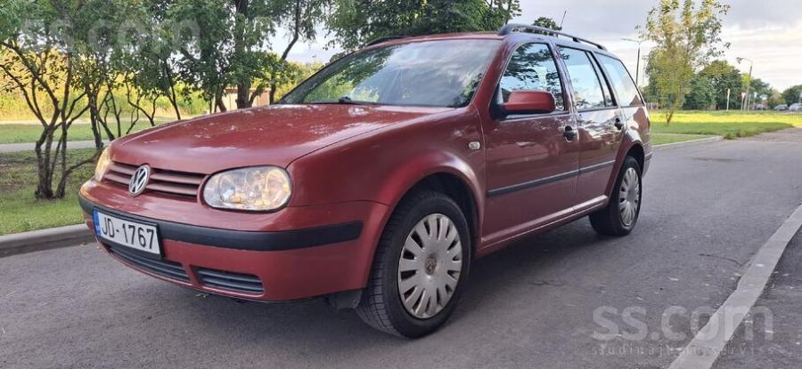 Sarkans Volkswagen Golf 2003 Daugavpils, ar dzinēja tilpumu 1.90 L un nobraukumu 406 tūkst. km par 990 €, foto 1 vietnē AUTOMOTO.COM.LV