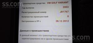 Sarkans Volkswagen Golf 2003 Daugavpils, ar dzinēja tilpumu 1.90 L un nobraukumu 406 tūkst. km par 990 €, foto 25 vietnē AUTOMOTO.COM.LV