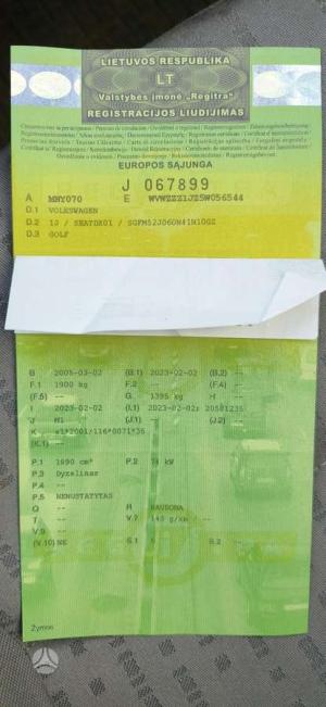 Красный Фольксваген Гольф 2005 в Рокишкис, объемом двигателя 1.90 л и пробегом 269 тыс. км за 1500 €, фото 36 на AUTOMOTO.COM.LV
