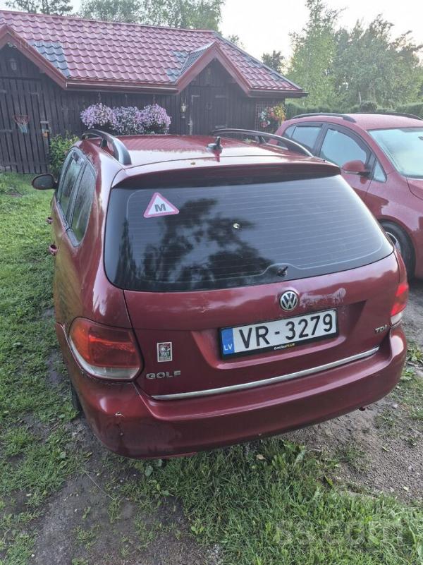 Sarkans Volkswagen Golf 2007 Dobele, ar dzinēja tilpumu 1.90 L un nobraukumu 437 tūkst. km par 800 €, foto 3 vietnē AUTOMOTO.COM.LV