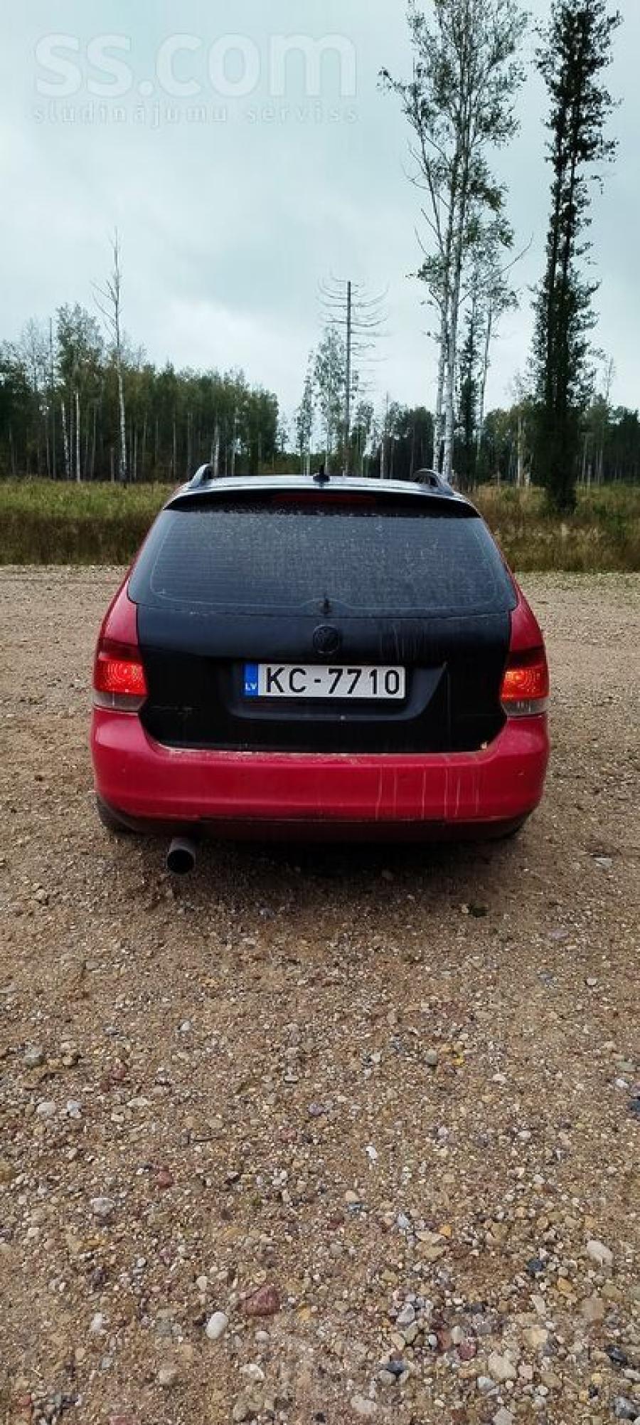 Sarkans Volkswagen Golf 2009 Dobele, ar dzinēja tilpumu 1.90 L un nobraukumu 481 tūkst. km par 1590 €, foto 7 vietnē AUTOMOTO.COM.LV