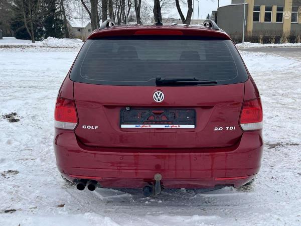 Sarkans Volkswagen Golf 2010 Šilutė, ar dzinēja tilpumu 1.97 L un nobraukumu 286 tūkst. km par 3700 €, foto 6 vietnē AUTOMOTO.COM.LV