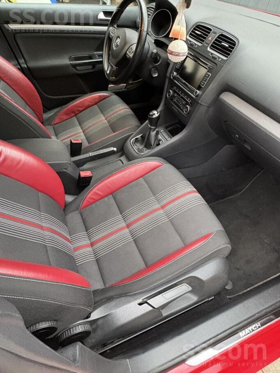 Sarkans Volkswagen Golf 2012 Rīga, ar dzinēja tilpumu 2.00 L un nobraukumu 220 tūkst. km par 3444 €, foto 13 vietnē AUTOMOTO.COM.LV
