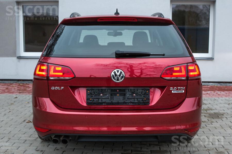 Sarkans Volkswagen Golf 2015 Rīga, ar dzinēja tilpumu 2.00 L un nobraukumu 260 tūkst. km par 8700 €, foto 3 vietnē AUTOMOTO.COM.LV